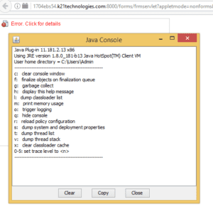 [Solved] Java Forms opening issue in EBS (R12)