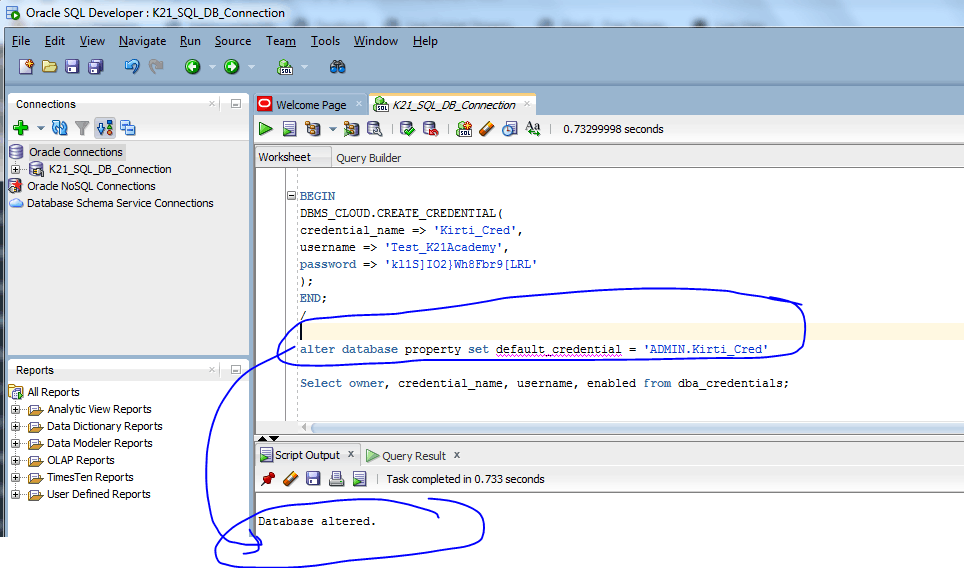 Connect Oracle Autonomous Database to Object Storage | SQL Developer ...